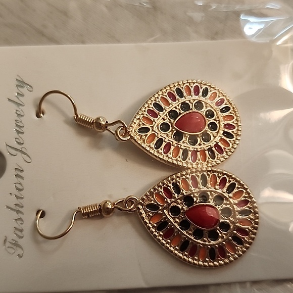 Boho Gypsy Sisters | Jewelry | Teardrop Melon Colored Gems Simulated ...